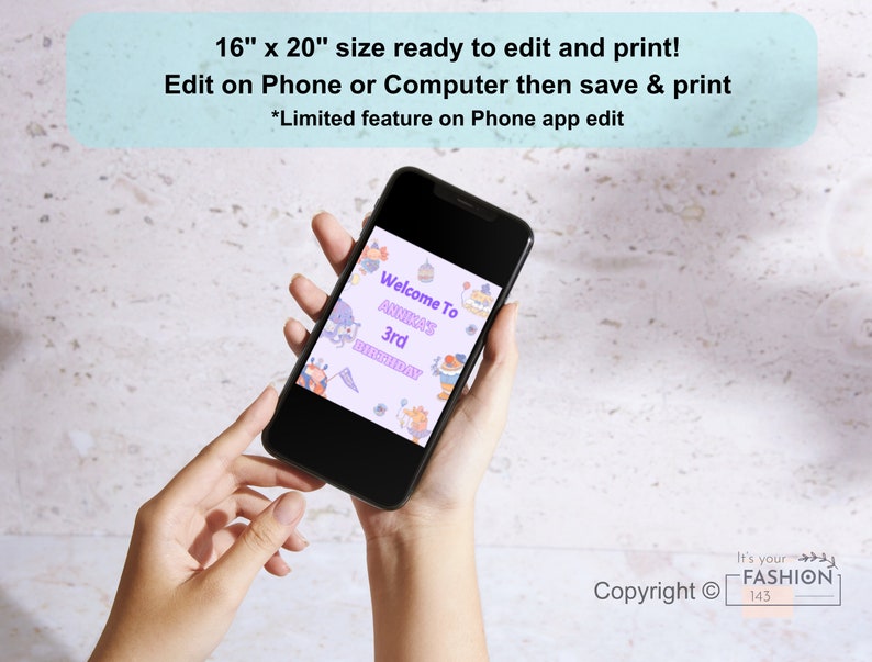 EDITABLE Birthday Welcome Sign Under the Sea DIGITAL Birthday Party ...