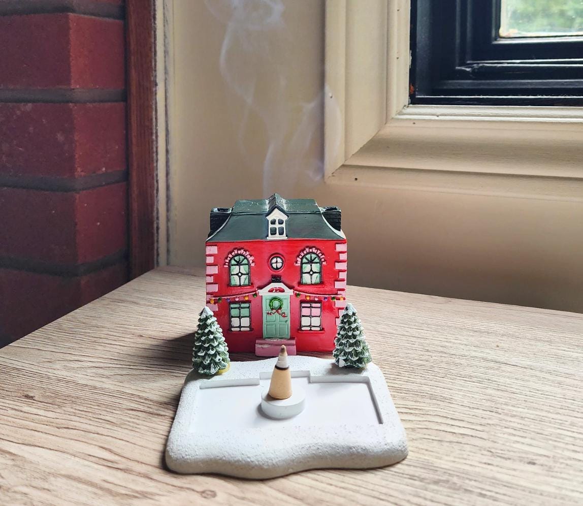 House Incense Holder, Cottage Incense Burner,christmas Incense Burner ...