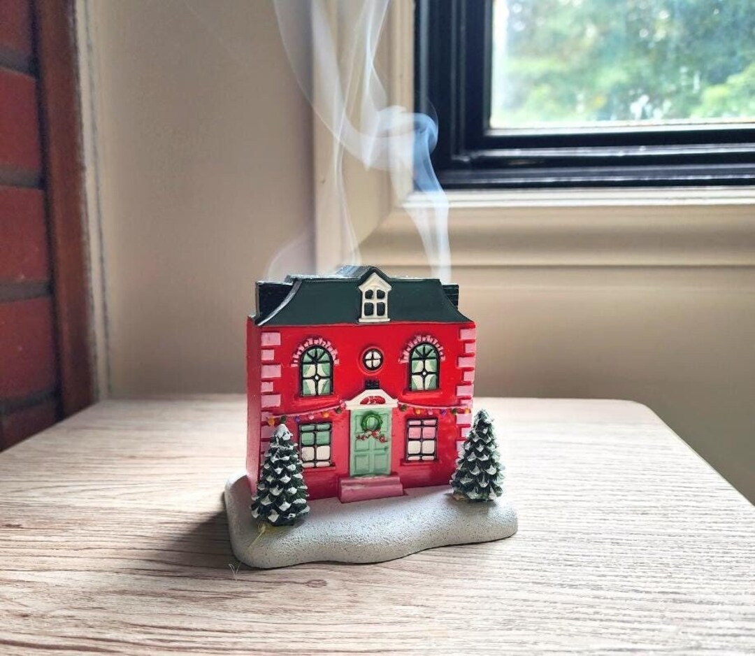House Incense Holder, Cottage Incense Burner,christmas Incense Burner ...