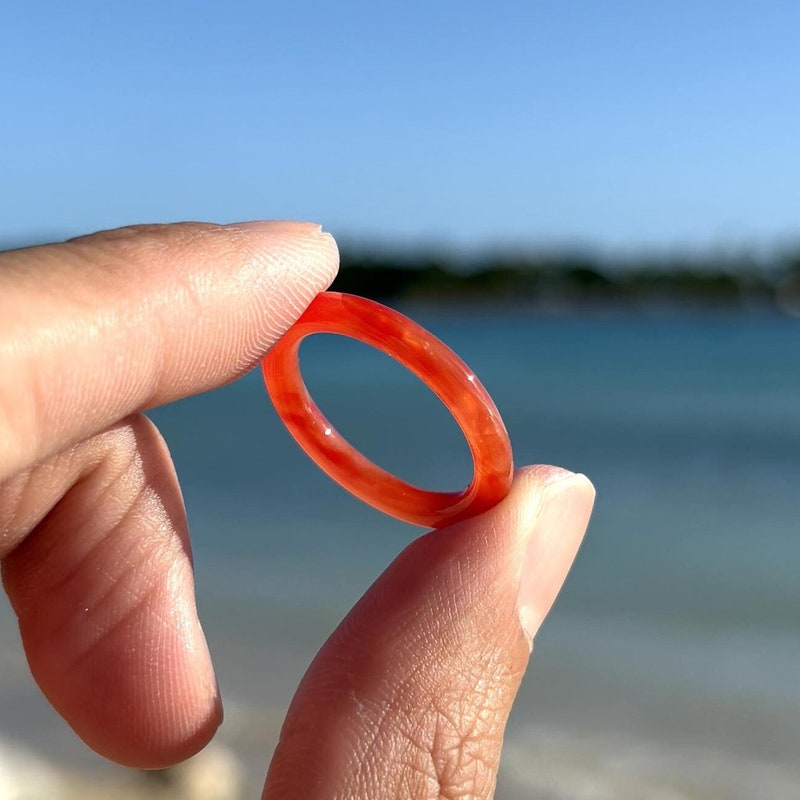 Red Jade Ring - Etsy