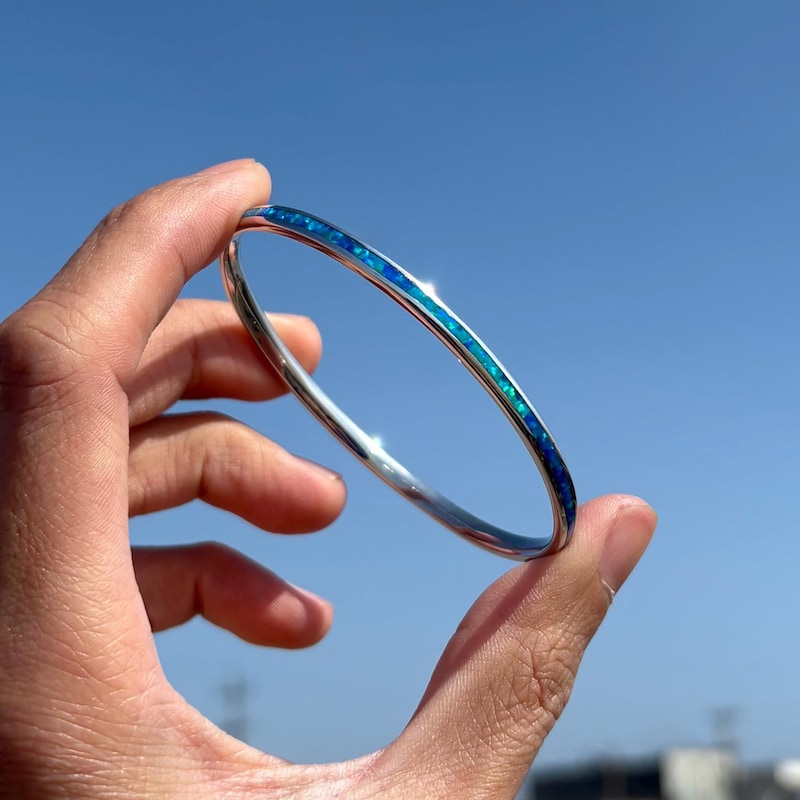 Mens Opal Stretch Bracelet - Etsy