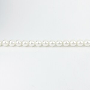 White Pearl Smooth Round Beads Center Drilled Natural Wholesale Bulk ...