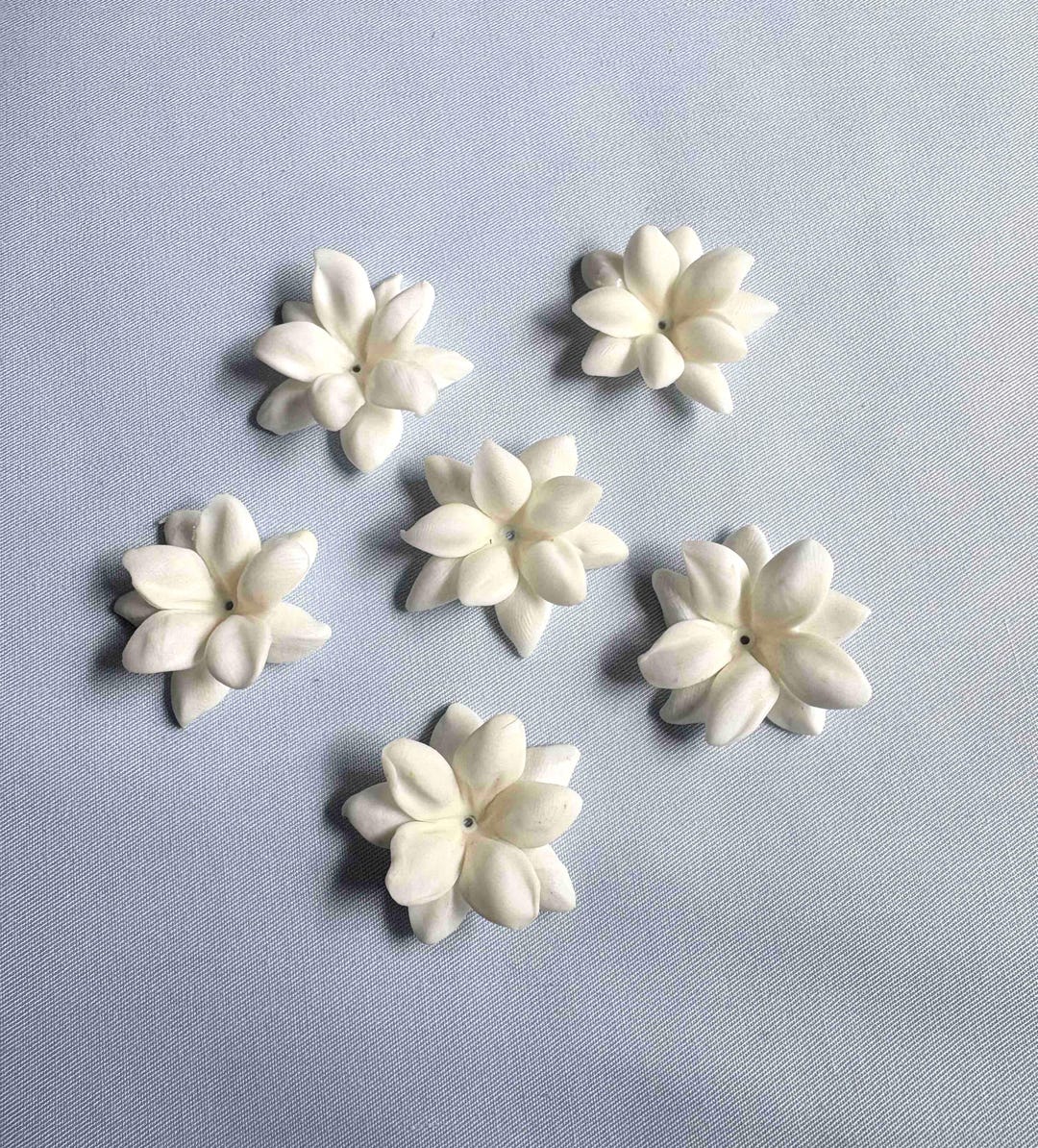 Blooming Pikake Flowers, White Flowers, Stemless Handcrafted Flowers ...