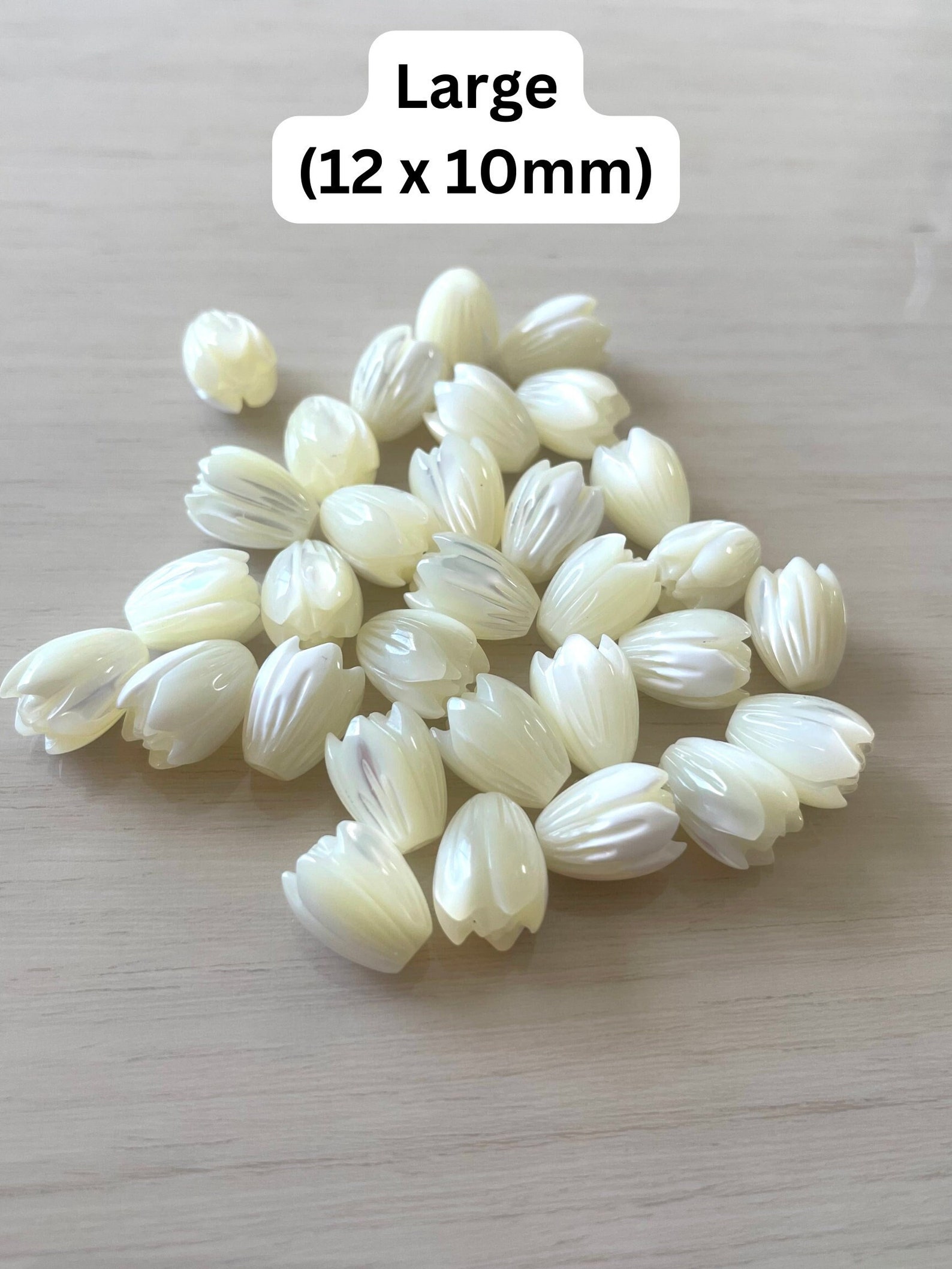 Mother of Pearl Pikake Loose Beads / DIY Jewelry Making Supplies ...