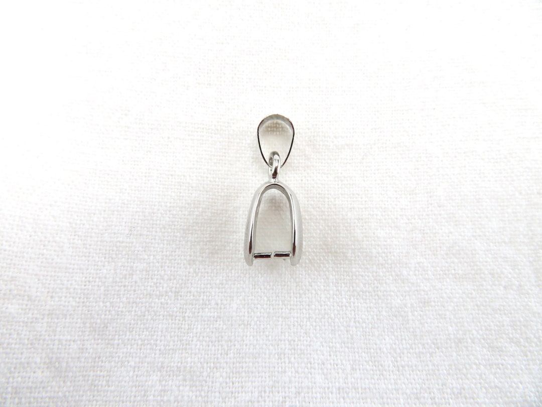 Pendant Bail, Jewelry Pinch Bail Clip Connectors for Earrings Bracelet ...