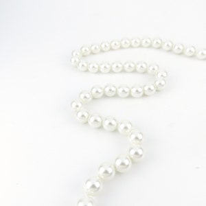 White Pearl Smooth Round Beads Center Drilled Natural Wholesale Bulk ...