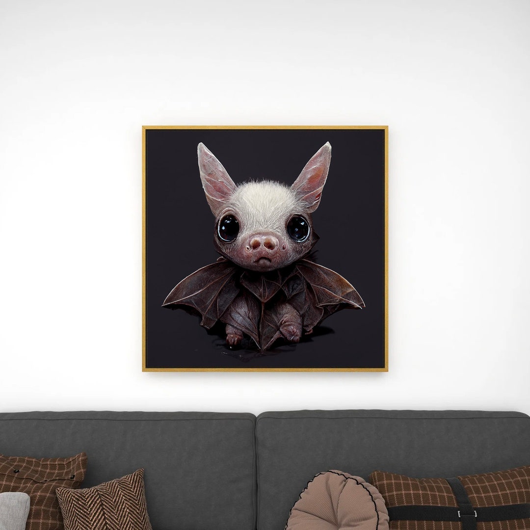 Printable Art of a Bat and Pig, Digital Art Print, Alchemy of Species ...