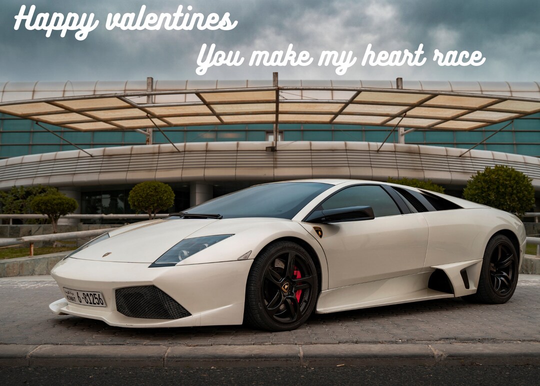 Race Car Valentines Day Card Printable PDF File - Etsy