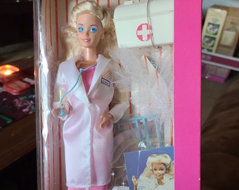 Mattel Doctor Barbie MINT, Asian Black Hair Dr Barbie, Modern Doctor ...