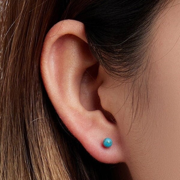 Turquoise Studs - Etsy