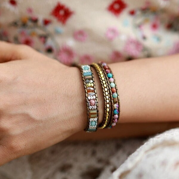 Multi Layer Bracelet - Etsy