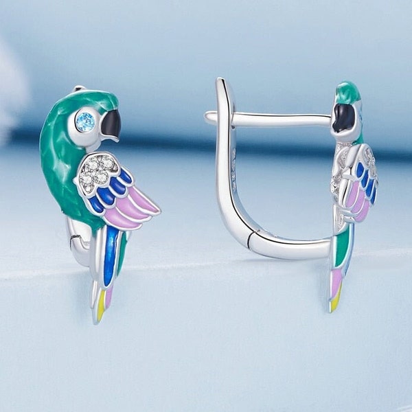 Parrot Earrings - Etsy