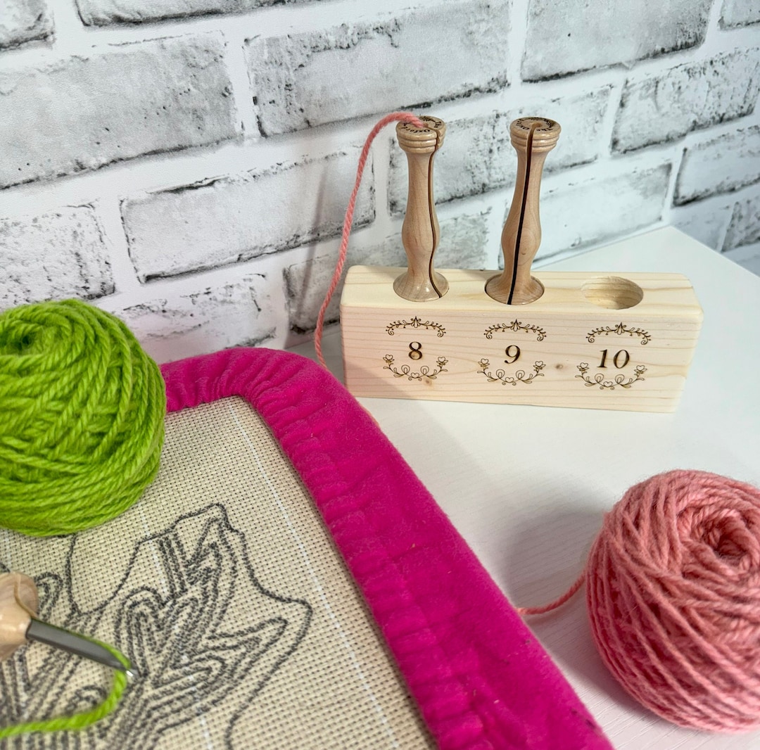 Punch Needle Holder Wooden Engraved for the Most Popular Oxford Punch ...