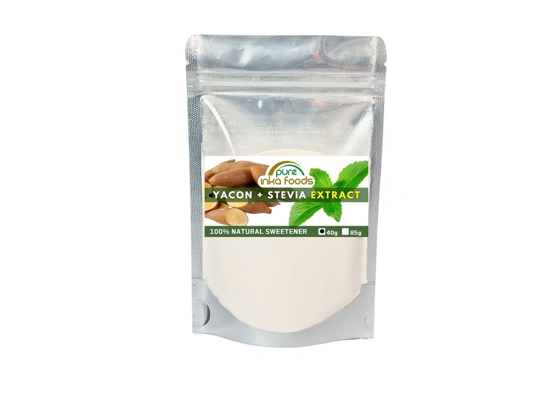 Stevia Yacon Powder Natural Sweetener Zero Sugar Free Shipping - Etsy