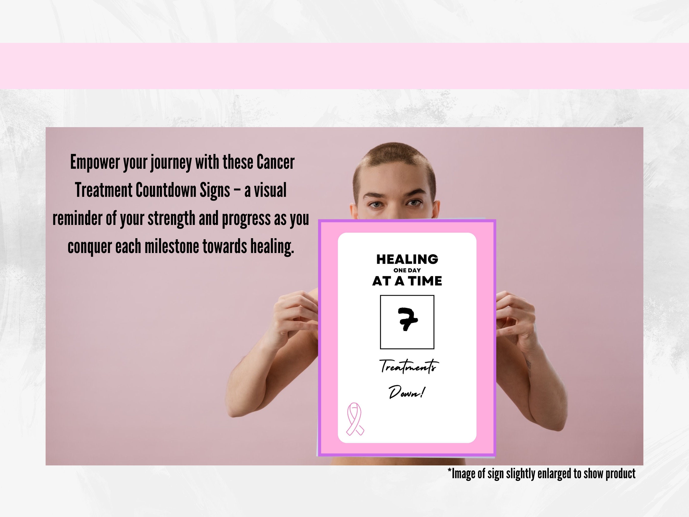 Cancer Care Treatment Countdown Signs - Etsy