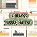 Cute Dogs Theme and Fun Weekly and Daily Planner: Digital - Etsy