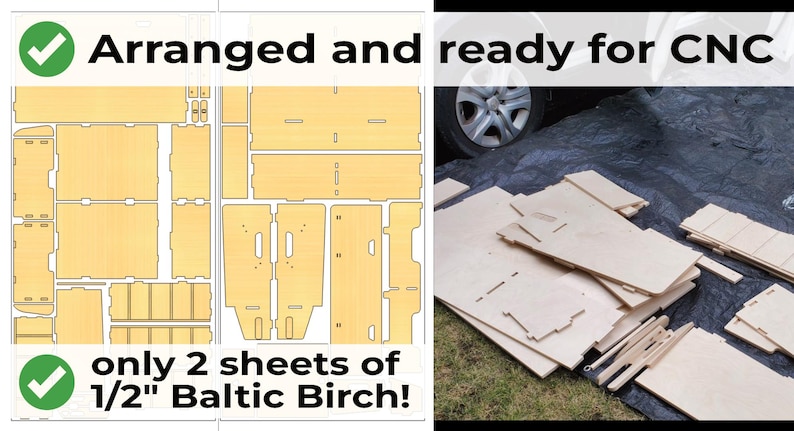 Toyota RAV4 (4th Gen.) Camper Conversion Drawer System: CNC Files (DXF ...