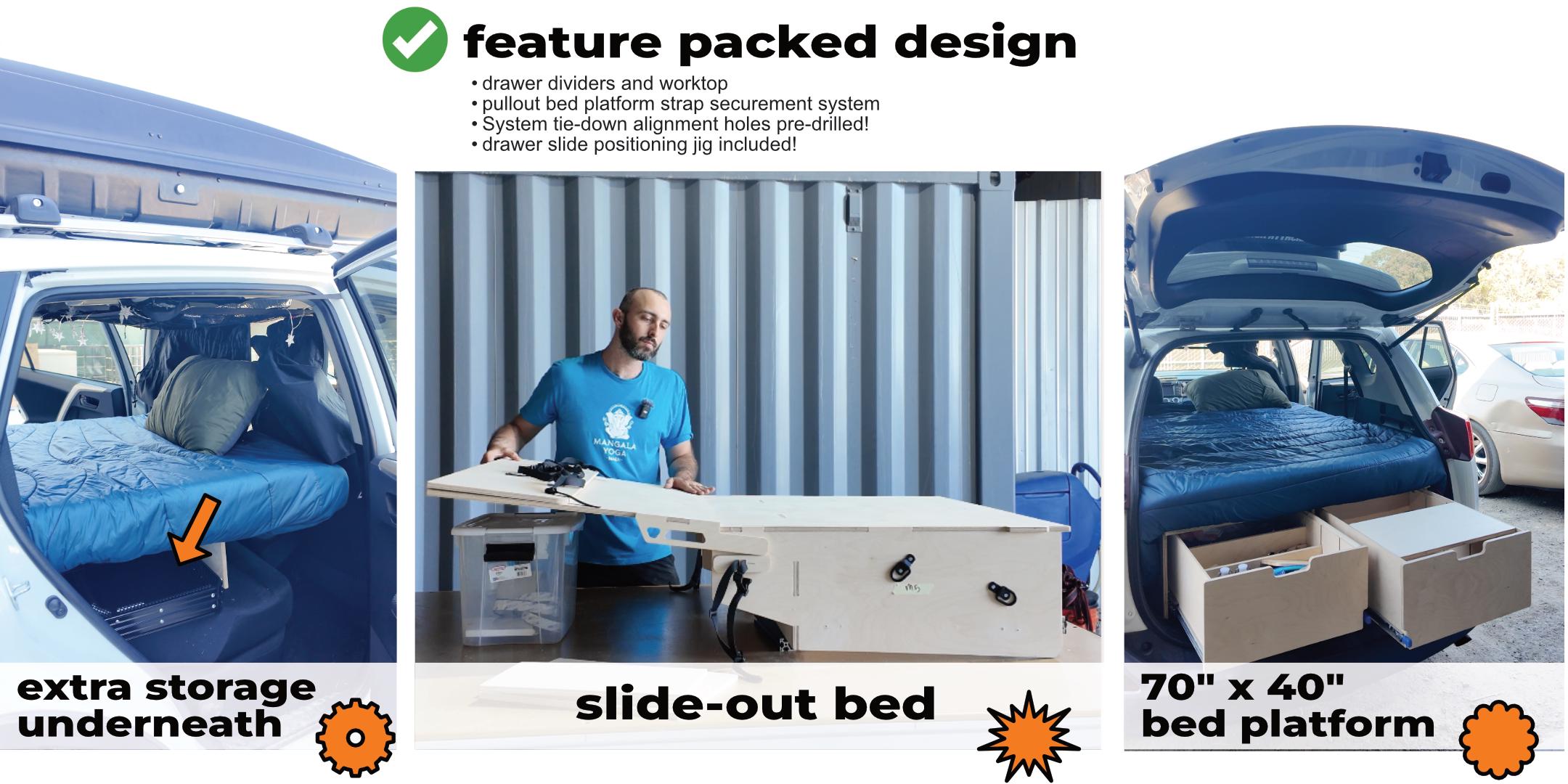 Toyota RAV4 (4th Gen.) Camper Conversion Drawer System: CNC Files (DXF ...