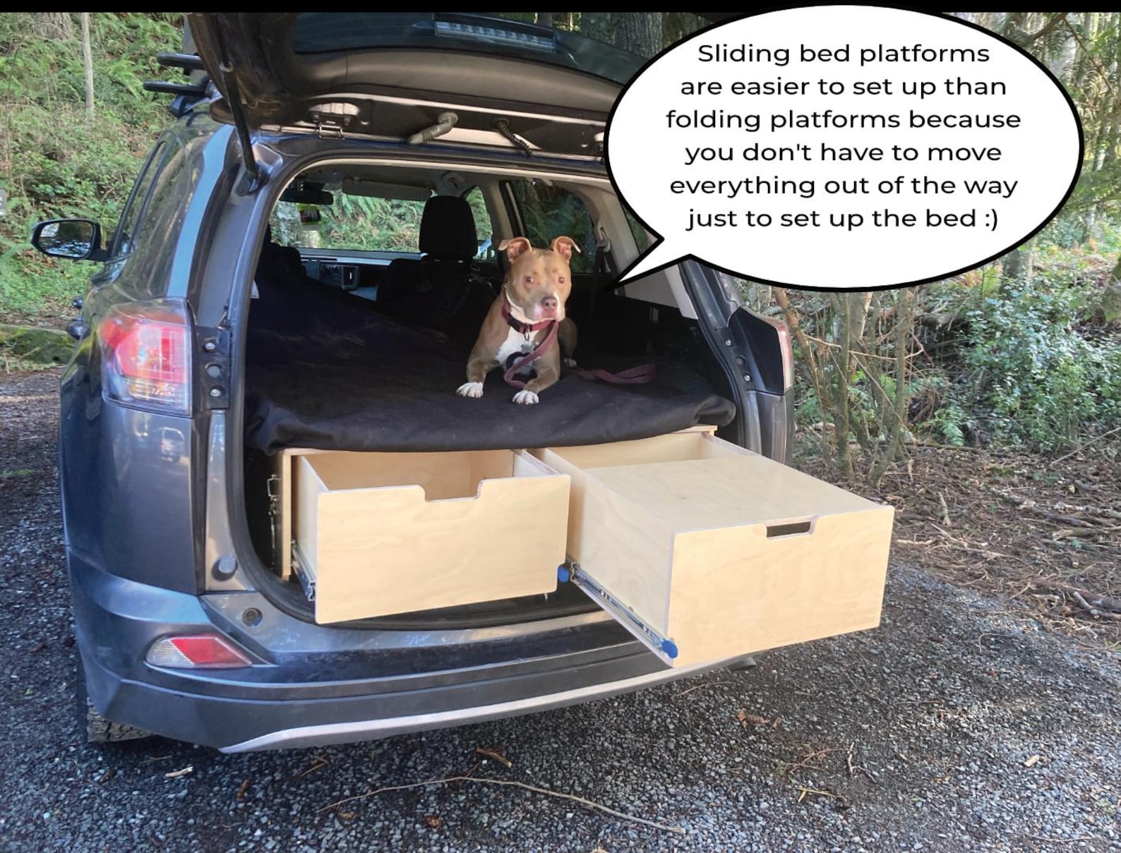 Toyota RAV4 (4th. Gen) Camper Conversion Drawer System: Flat-packed DIY ...