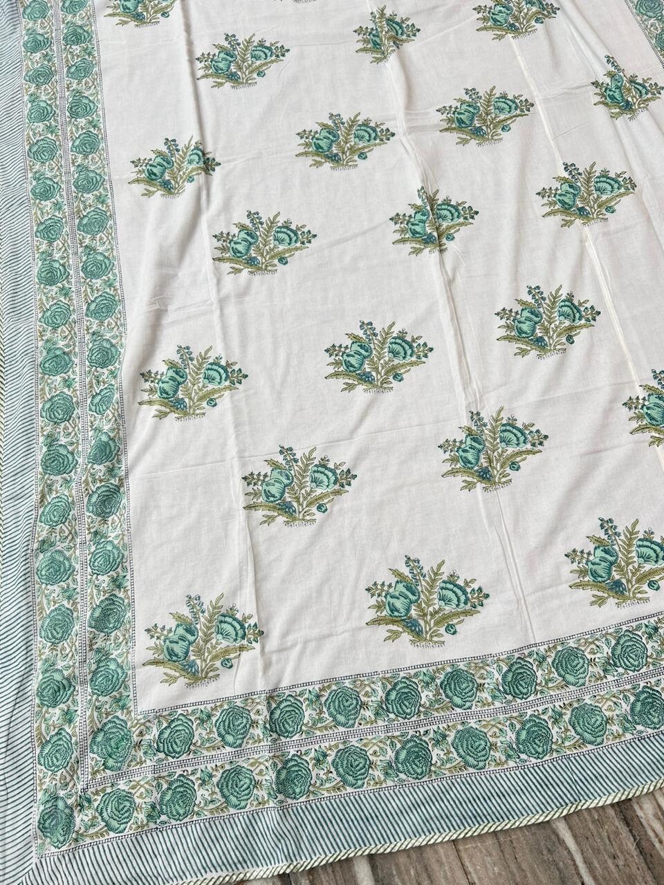 Hand Block Print Cotton Dohar Handmade Ac Blanket Reversible Dohar Ac ...
