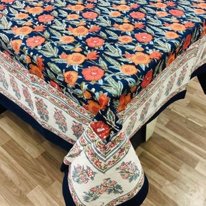 New Hand Block Print Cotton Flat Sheet Handmade Bed Sheet Hand Print Bedspread Blanket Bedding ...