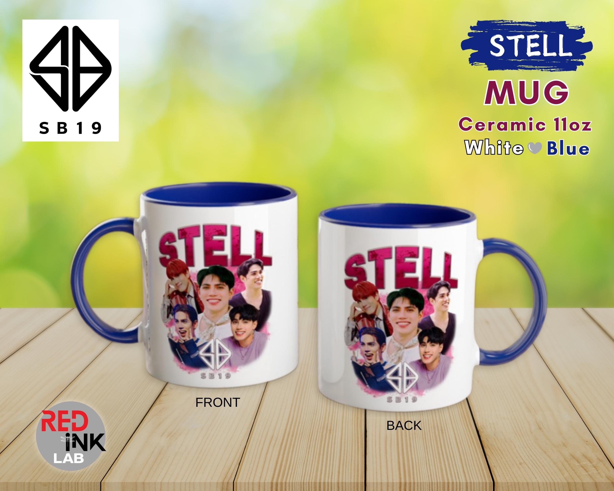 SB19 Stell Happy Faces Mugs PPOP SB 19 Stell Ceramic Mug SB19 Enamel ...