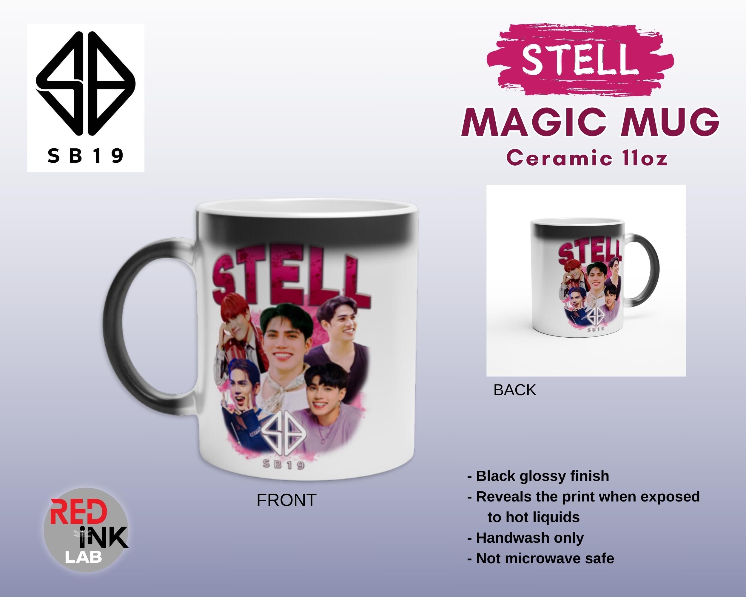 SB19 Stell Happy Faces Mugs PPOP SB 19 Stell Ceramic Mug SB19 Enamel ...