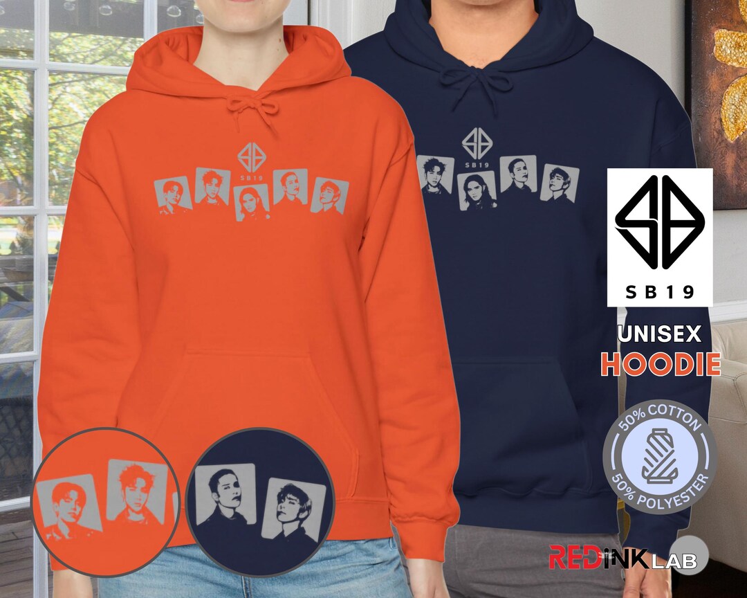 SB19 Hoodie Unisex SB19 Hooded Sweatshirt SB19 Grey Cutout Design Heavy ...