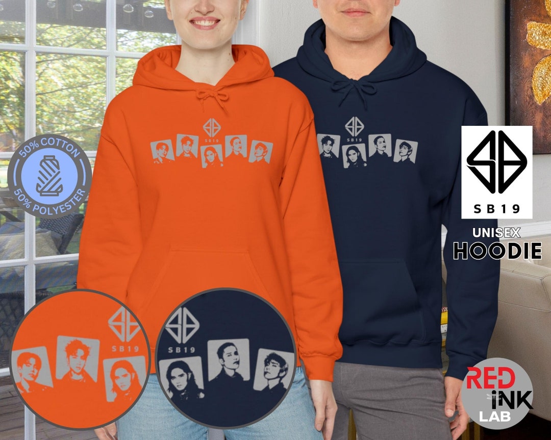 SB19 Hoodie Unisex SB19 Hooded Sweatshirt SB19 Grey Cutout Design Heavy ...