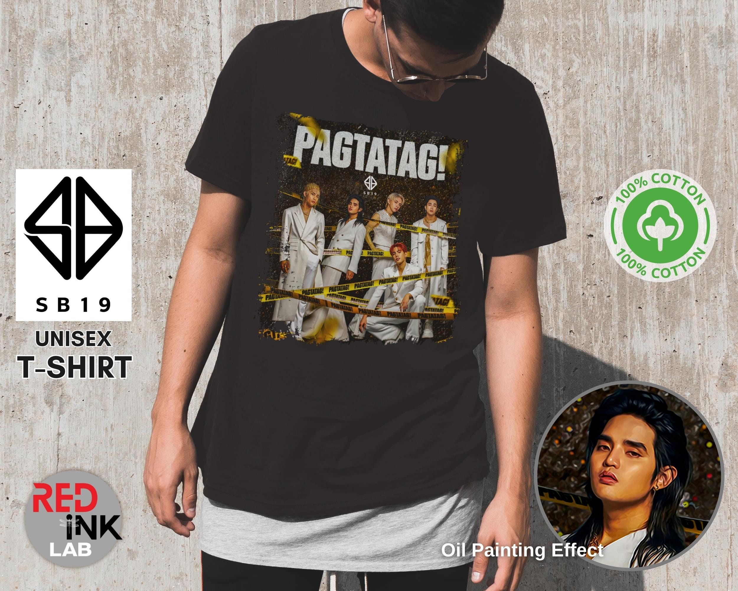 SB19 Tshirt Unisex SB19 Pagtatag Print Oil Painting Tee Filipino PPOP ...