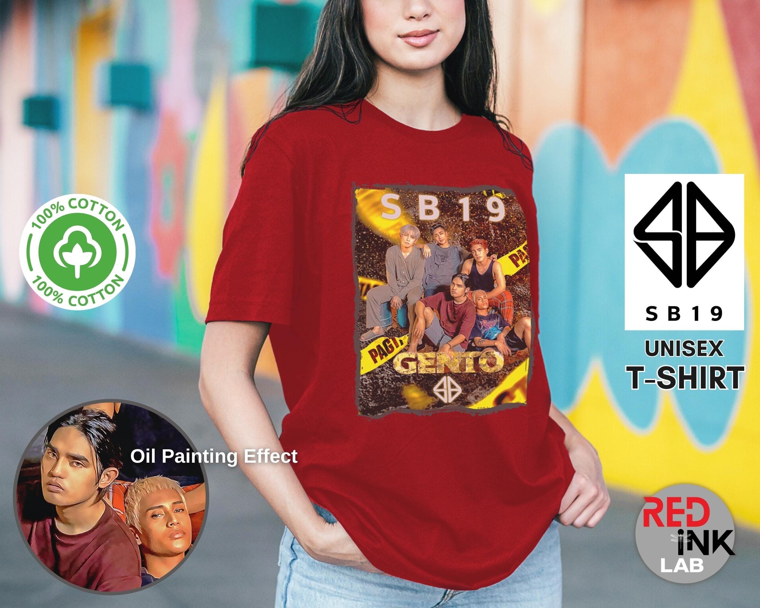 SB19 Tshirt Unisex SB19 Gento Print Oil Painting Filipino PPOP Idol ...