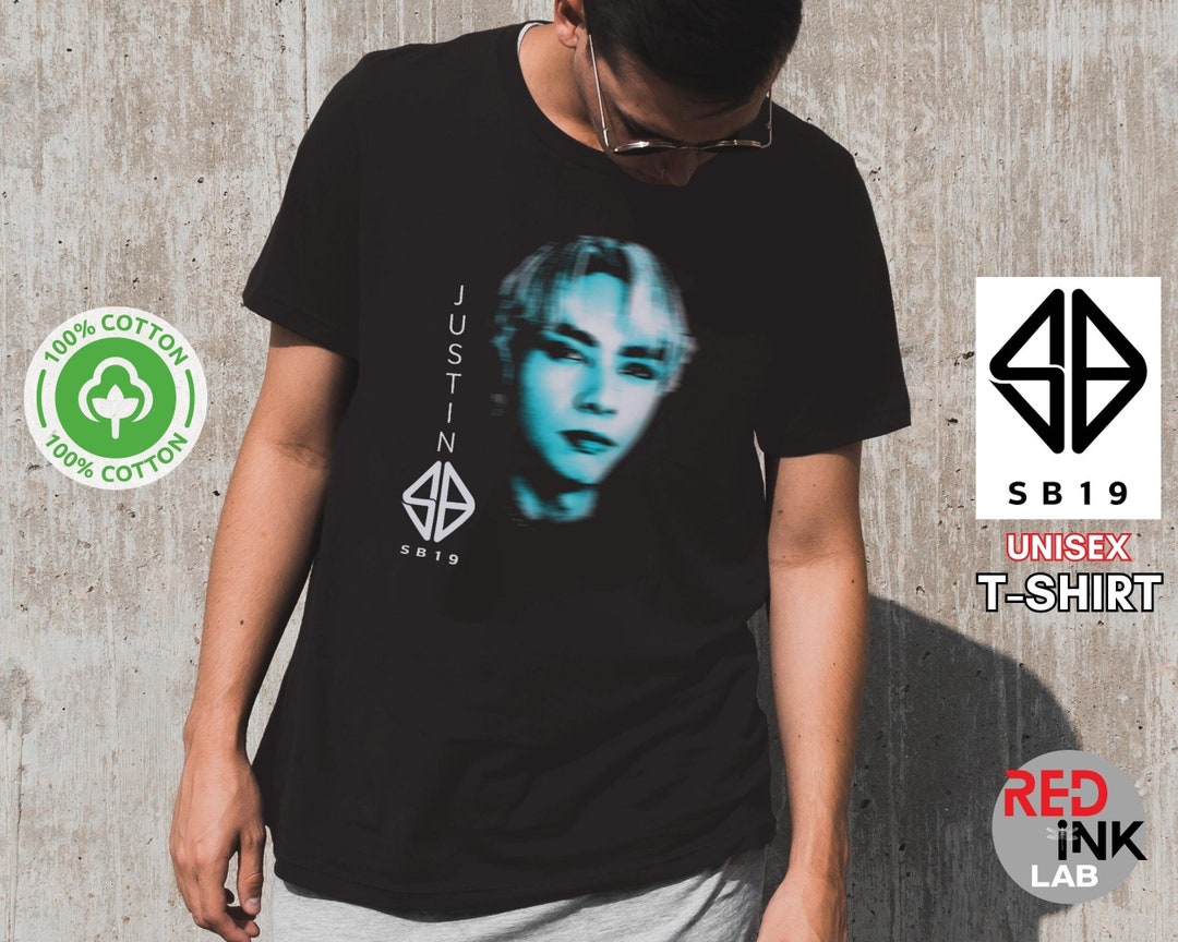 SB19 Justin Tshirt Unisex SB19 Justin Aqua Blue Motion Blur T-shirt ...