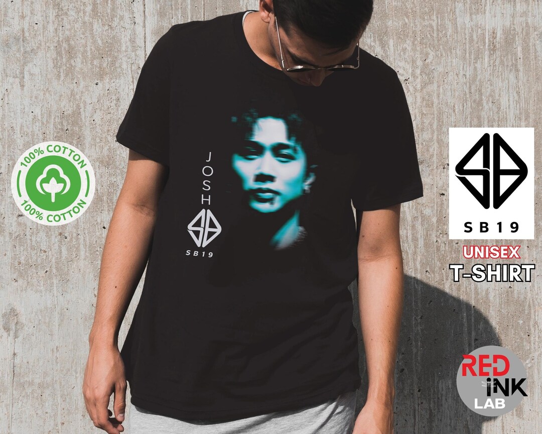 SB19 Josh Tshirt Unisex SB19 Josh Aqua Blue Motion Blur T-shirt SB19 ...