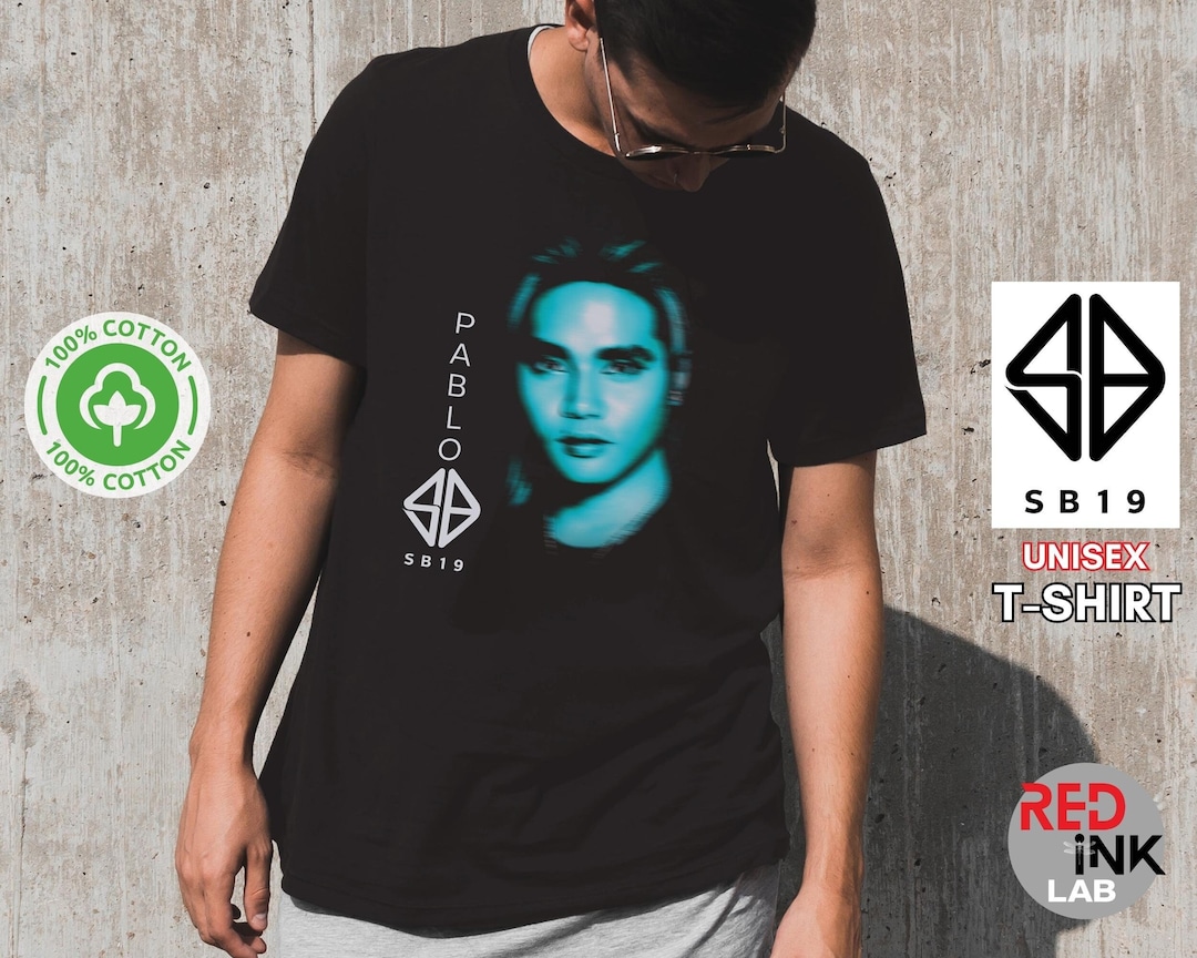 SB19 Pablo Tshirt Unisex SB19 Pablo Aqua Blue Motion Blur T-shirt SB19 ...