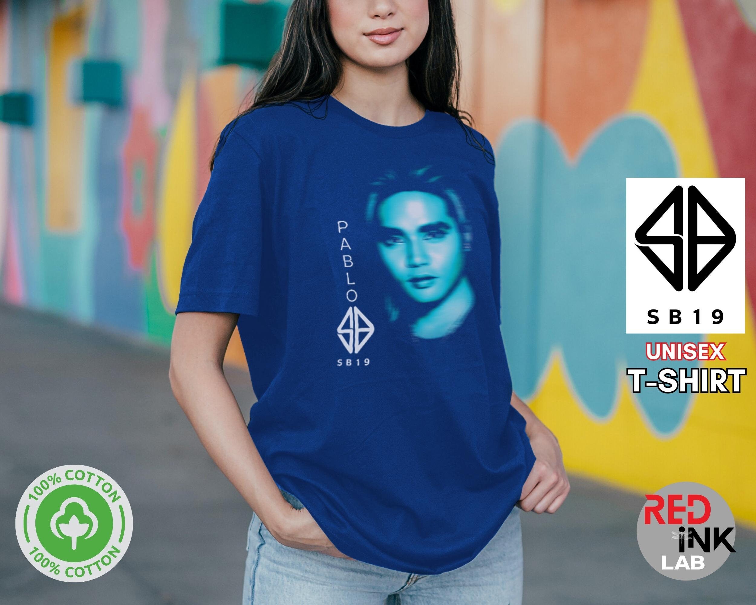 SB19 Pablo Tshirt Unisex SB19 Pablo Aqua Blue Motion Blur T-shirt SB19 ...