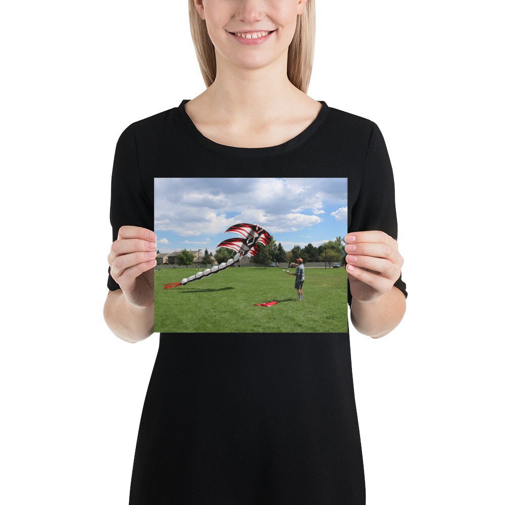 Ken Flying Shinto Dragonfly Kite Poster - Etsy