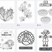 Printable Thanksgiving Mini Coloring Book, Party Favor (PDF) - Etsy