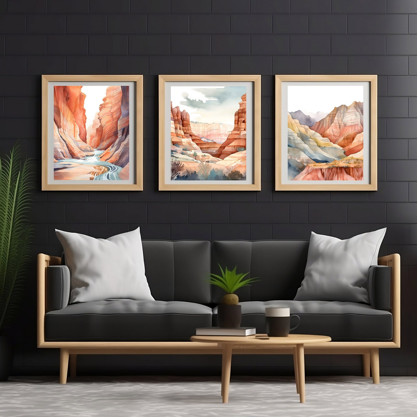 3 Utah in Watercolor Prints Set of 3 Digital Moab Wall Art Arches Zion ...