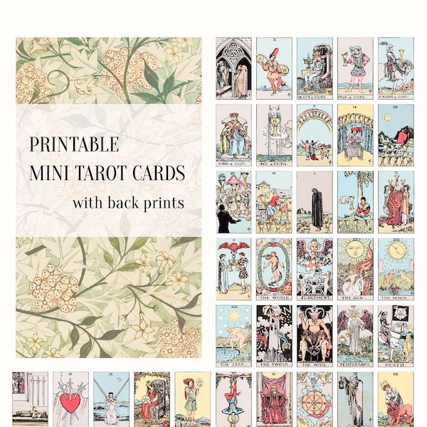 Mini Deck Cute Tarot - Etsy