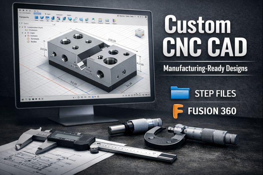 Custom CAD Modeling Service, Manufacturing-ready Fusion/ Step Files - Etsy