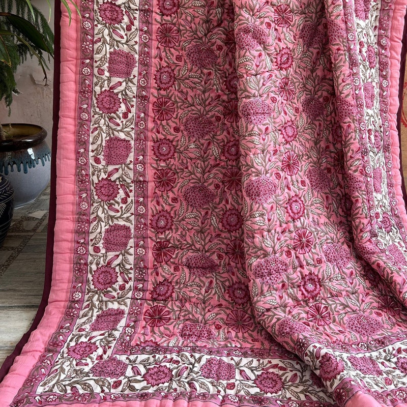 Block Print Quilt - Etsy