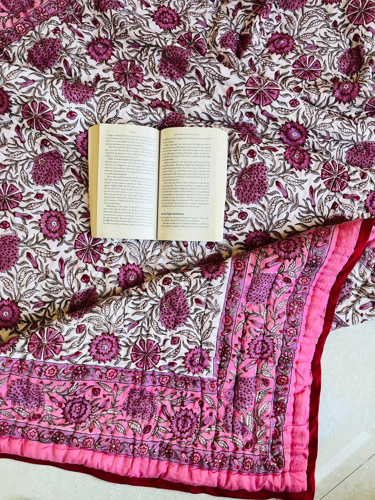 Indian Handmade Jaipuri Razai Hand Block Print Quilt Ultra - Etsy