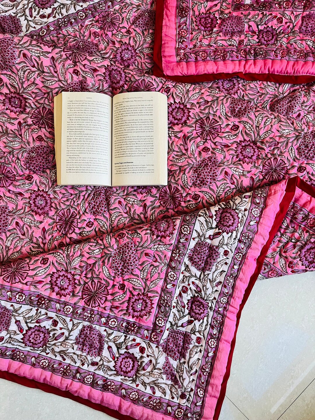 Indian Handmade Jaipuri Razai Hand Block Print Quilt Ultra - Etsy