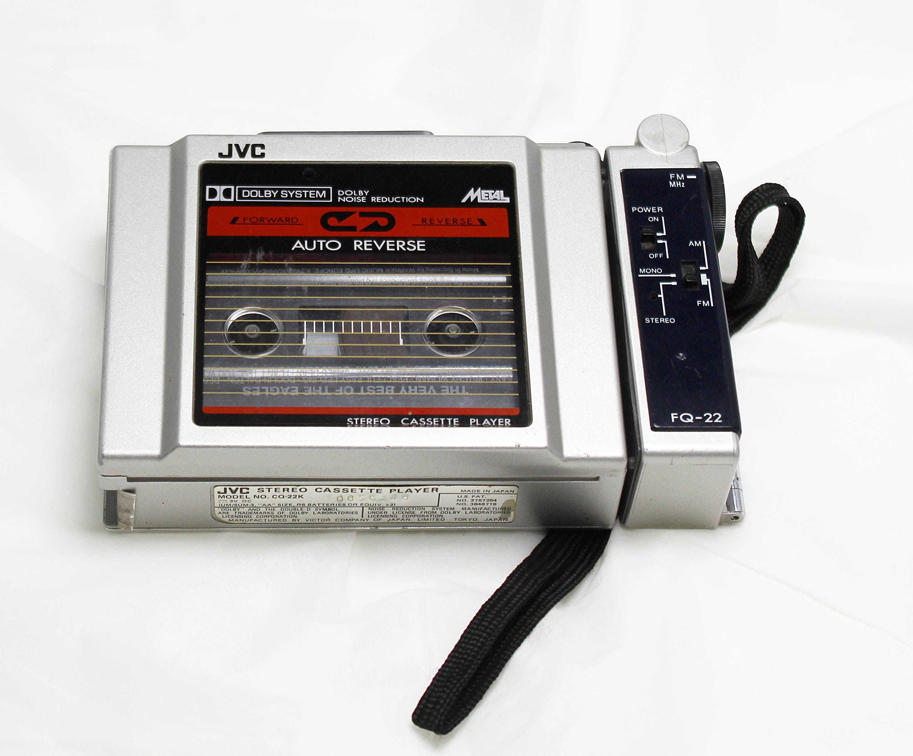 Vintage JVC CQ-22K Walkman Style Cassette Player With Radio Tuner FQ ...