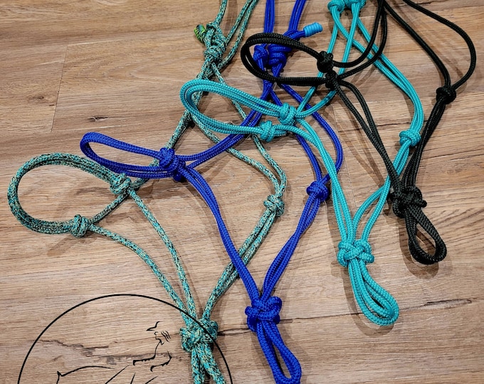 Custom Soft or Stiff, 2 Knot or 4 Knot Rope Halters - Etsy