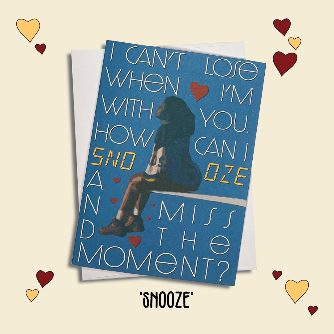 Snooze by SZA Valentine's Day Card - Etsy