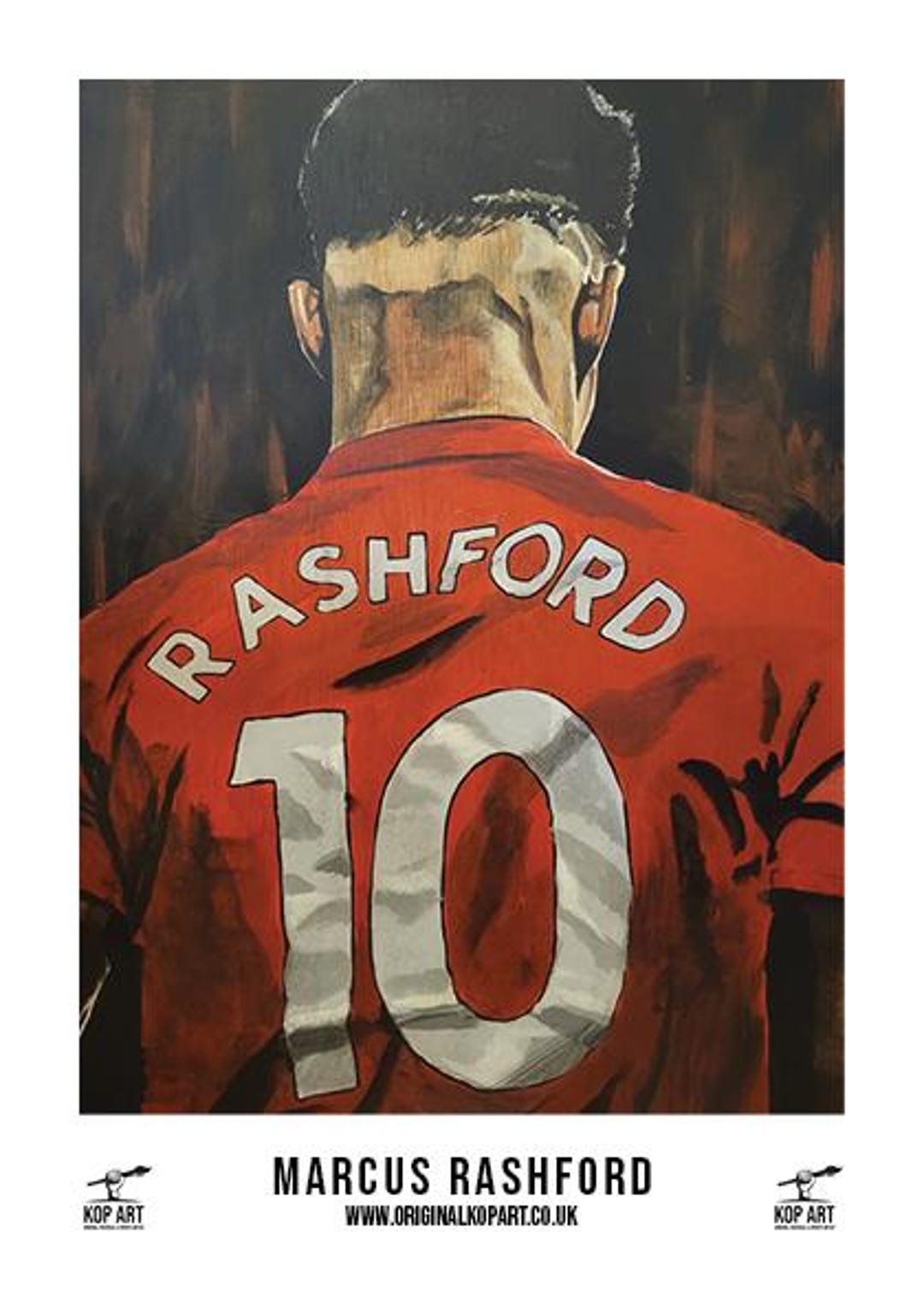 Marcus Rashford Kop Art Print - Etsy