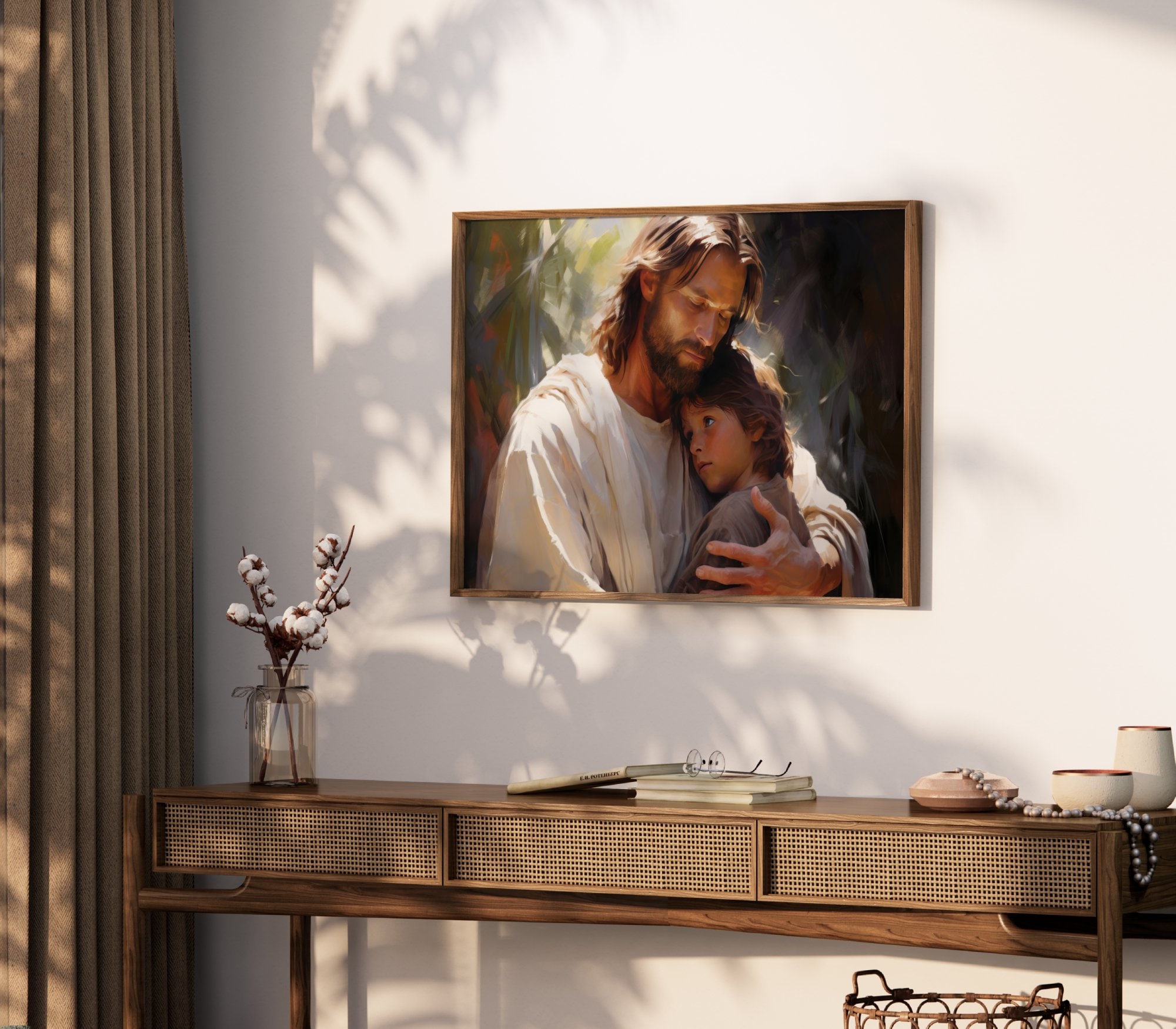 Jesus Holding Young Boy Jesus Holding Child Jesus Painting the Living ...