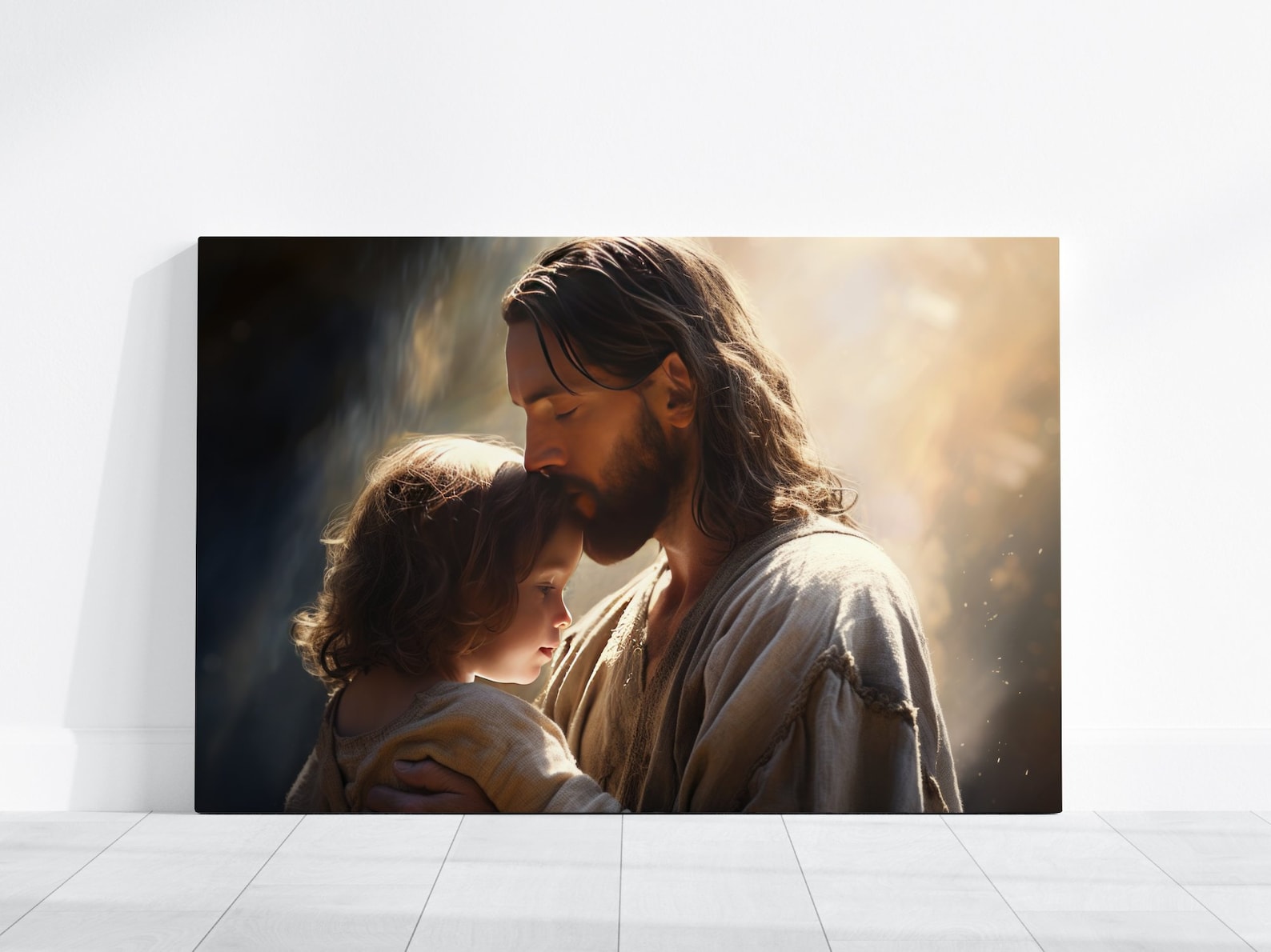 Jesus Kissing a Child's Forehead | Jesus Holding Child | Jesus Painting ...