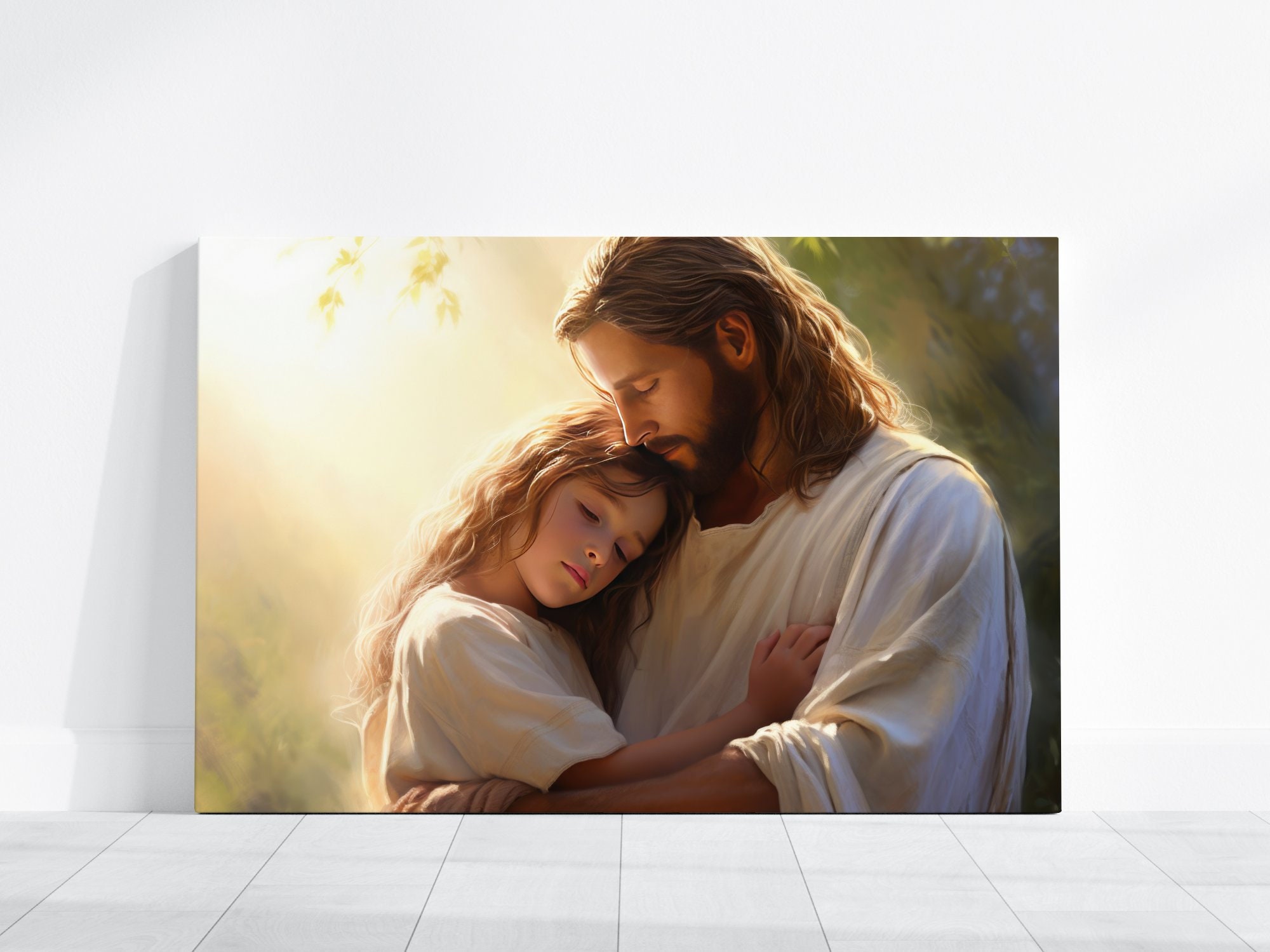 Jesus Holding a Little Girl | Jesus Holding Child | Jesus Painting ...